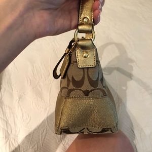 Coach | Bags | Coach Metallic Gold Mini Purse | Poshmark
